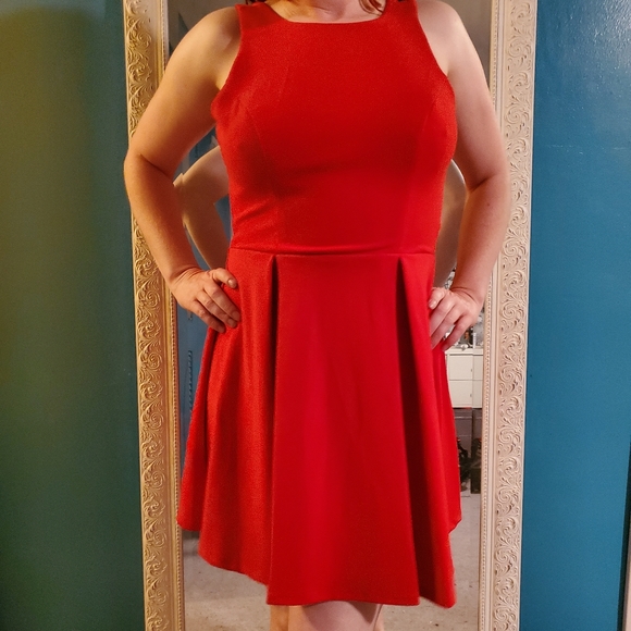 B. Smart | Dresses | B Smart Red Mini Dress A Line | Poshmark